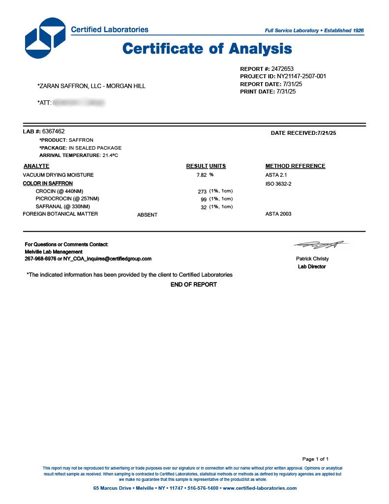 Persian Saffron (1 Ounce) 28 grams – Zaran Saffron